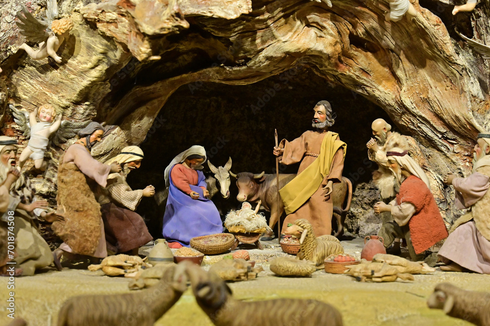 Christkindl Steyr Austria - 12 27 2023 - Pöttmesser nativity scene in ...