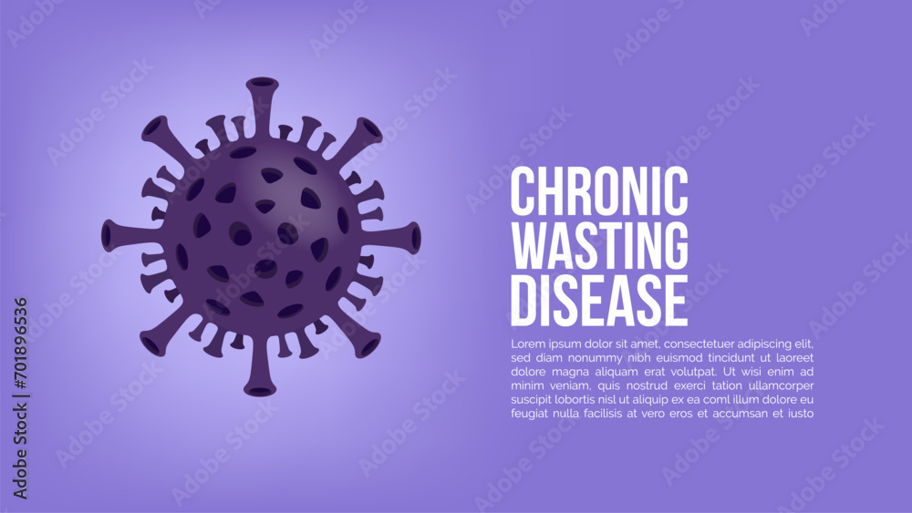 Chronic Wasting Disease concept. Zombie Deer Disease illness outbreak ...