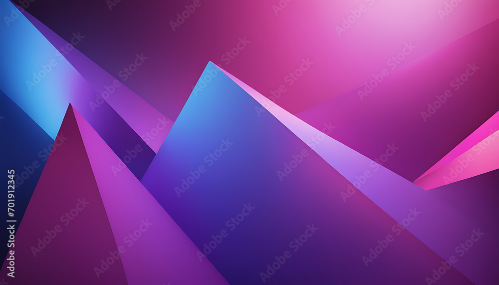 Prismatic shapes in a spectrum of colors, including pink, violet, and ...