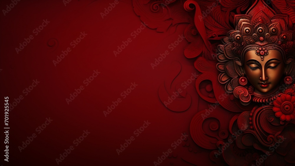 South Indian red art abstract studio background Ai generated art Stock ...