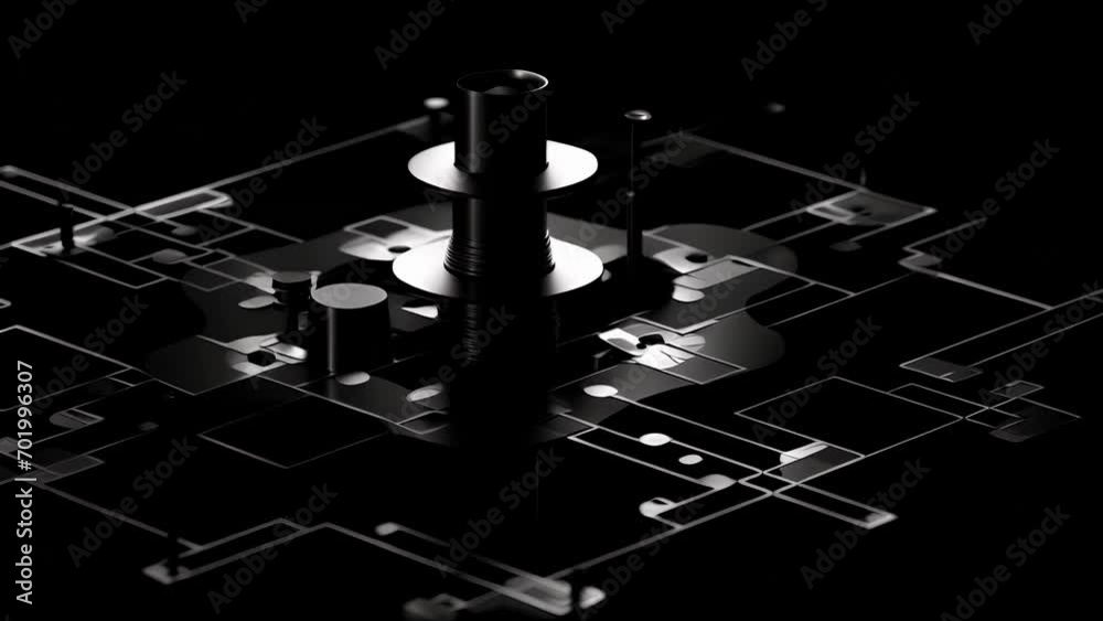 An electron microscope of a spinvalve, a device used to measure the ...