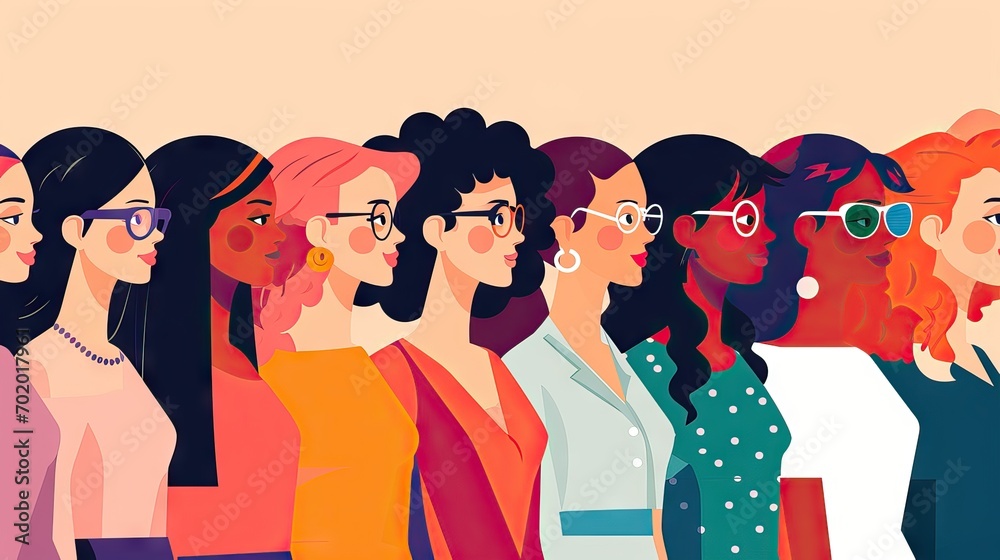 Empowered professional women with clear goals supporting each other in ...