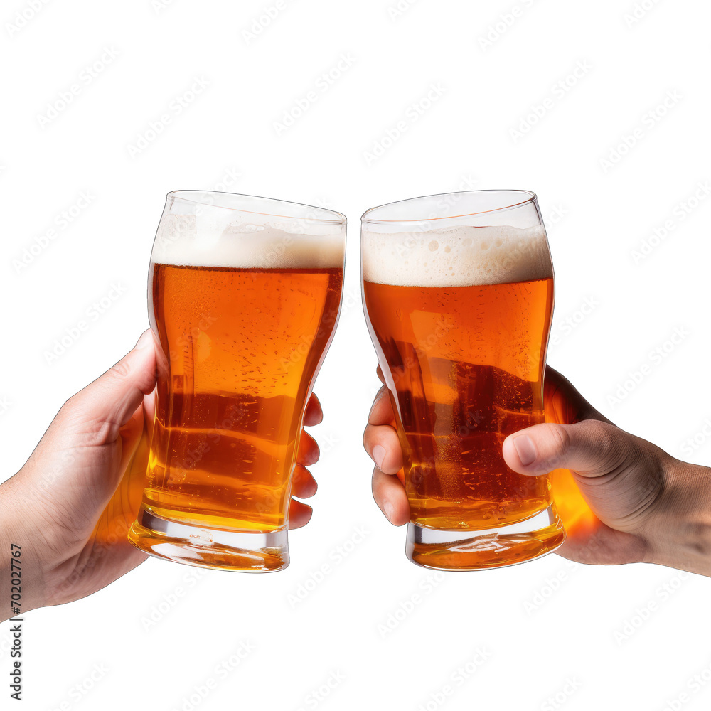 2 Hands clinking beer glasses Transparent Background Png Image Stock ...