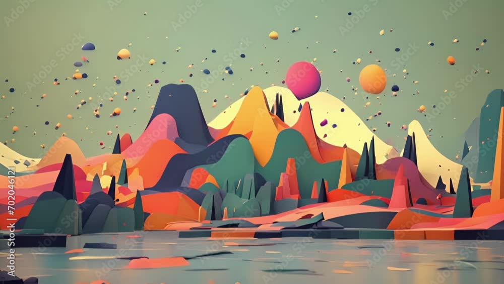 A room filled with mirrors reflecting distorted versions of the ...