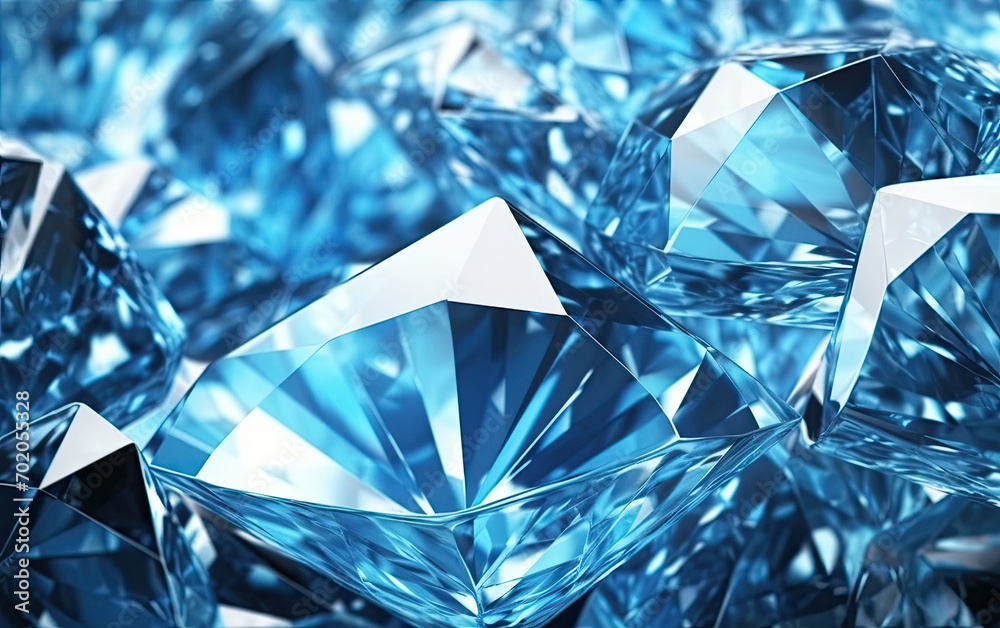 refection caustic of blue diamond crystal jewel light texture ...
