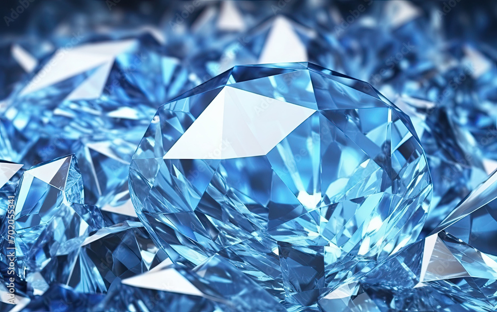 refection caustic of blue diamond crystal jewel light texture ...