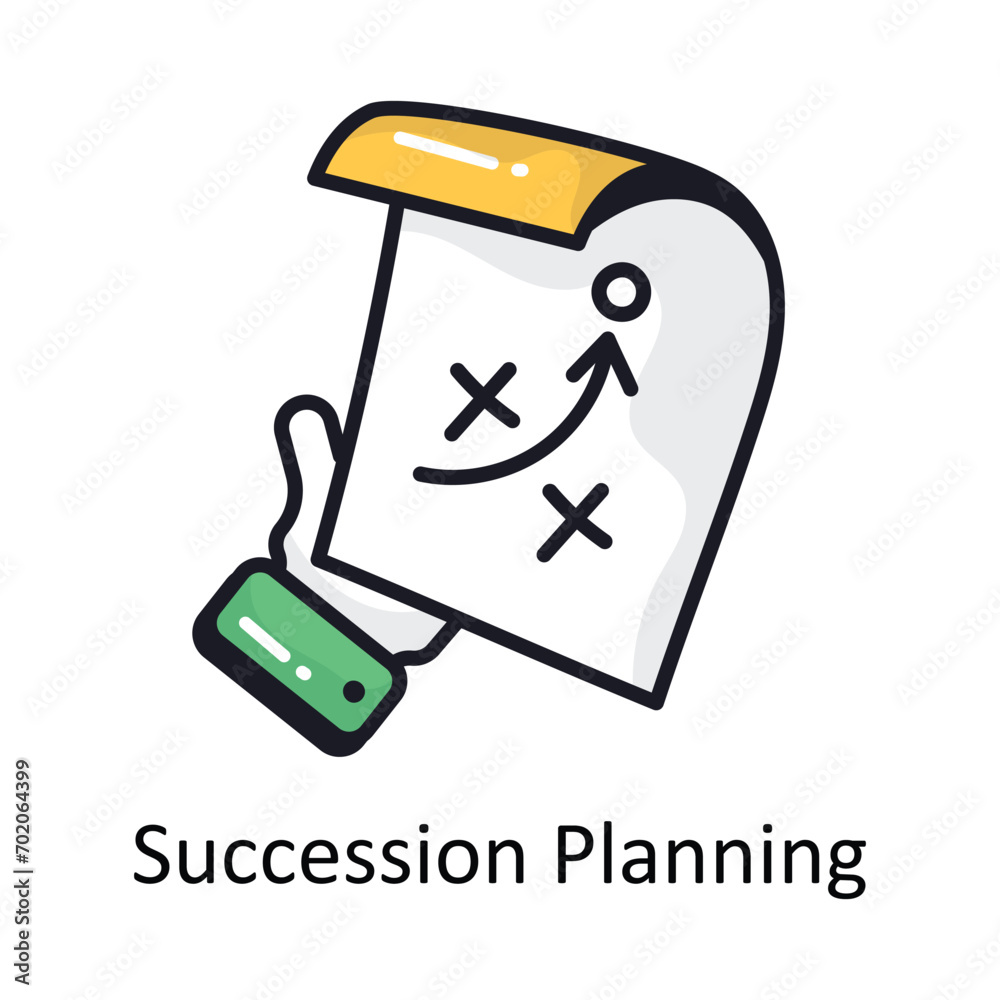 Succession Planning vector filled outline doodle Design illustration ...