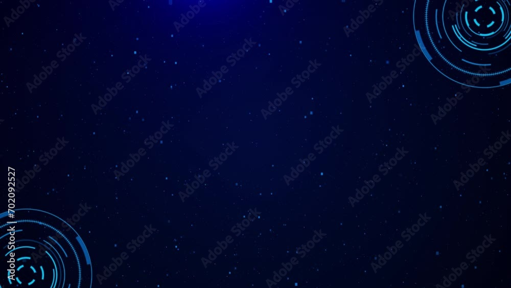 4K 3D Digital Futuristic HUD video frame Hologram VHS Noise Background ...