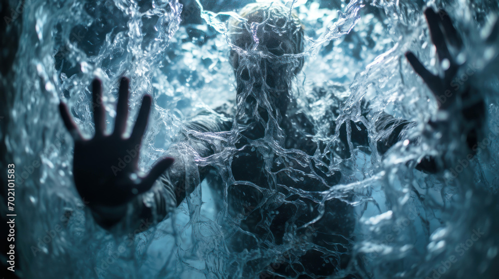 ภาพประกอบสต็อก cryophobia: an in-depth, ultra-realistic exploration of ...