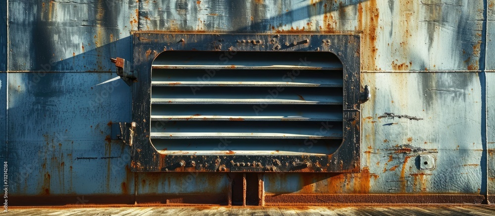 A photo of cargo hold natural ventilation flap and louver fitted on ...