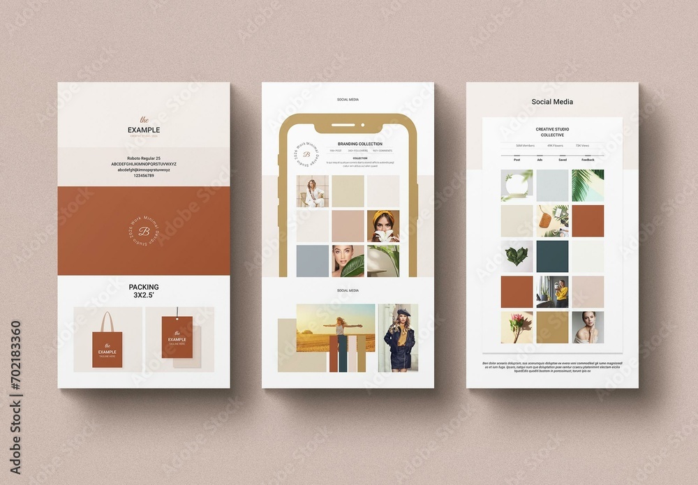 Brand Sheets Layout Design Template Stock Template | Adobe Stock