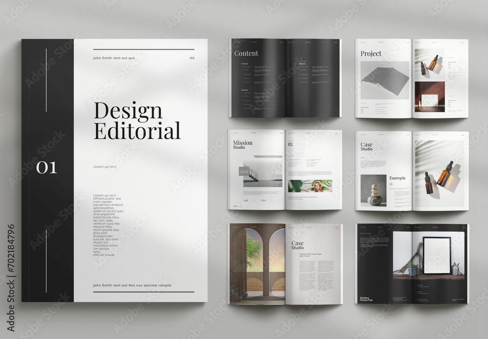 Design Editorial Layout Stock Template | Adobe Stock