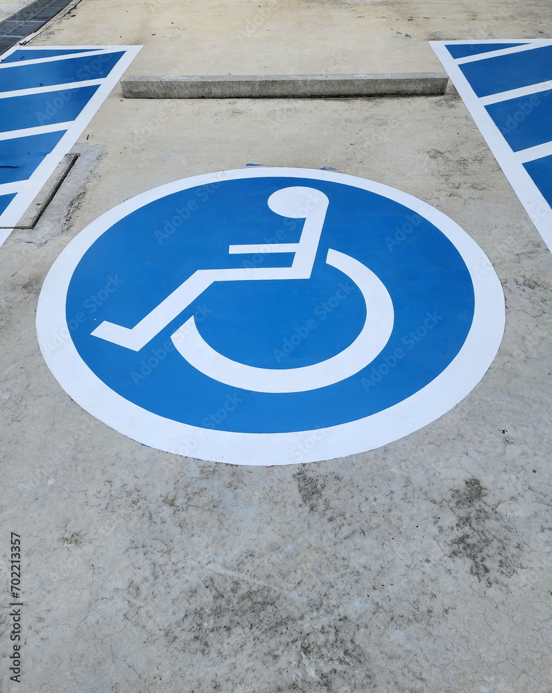 Blue rectangle handicapped sign with wheelchair. Handicapped symbol ...