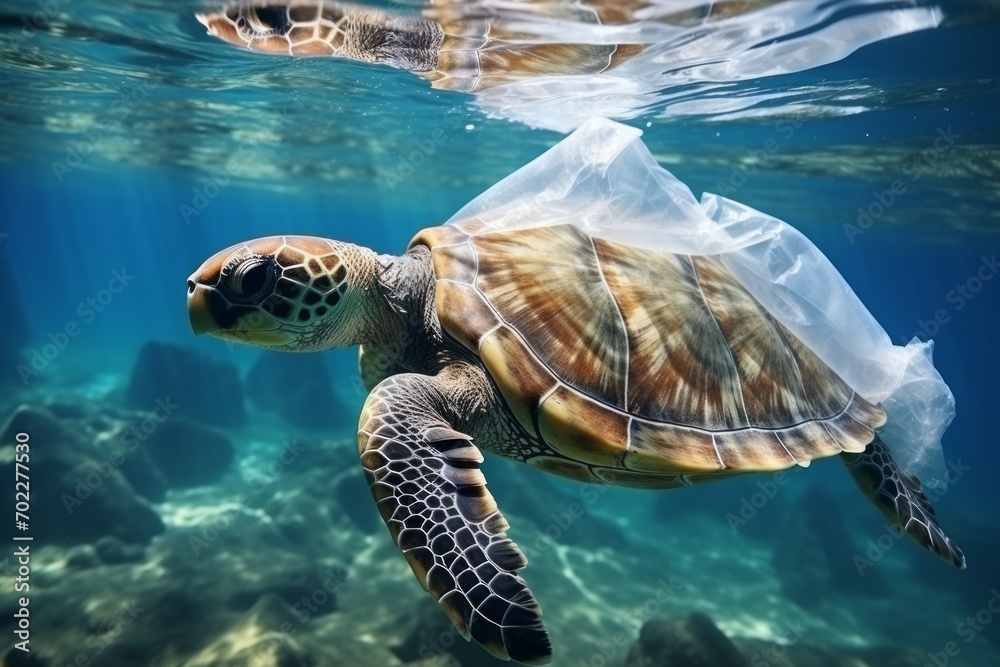 Plastic pollution in marine environmental problems Animals in the sea ...