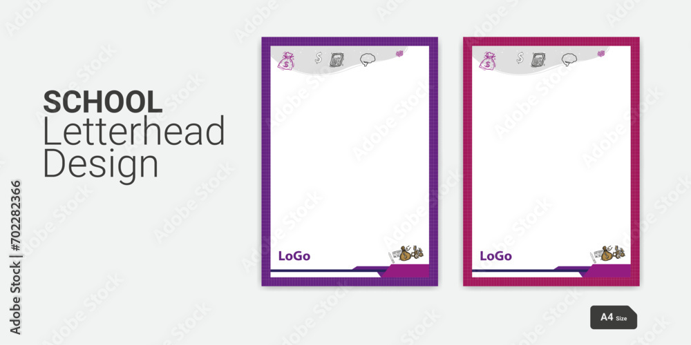 School Letterhead Design Creative Letterhead Business Style Letterhead ...