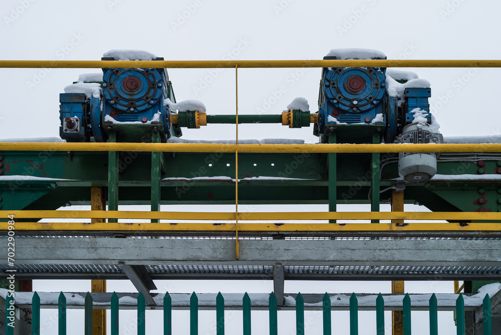 HYDROTECHNICAL CONSTRUCTION - Electric motors and other elements of a ...