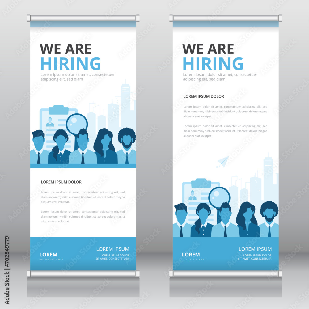 Roll up or retractable banner, standee, X-banner templates for ...