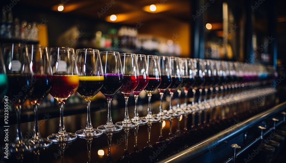 Lively brewery pub scene with friends enjoying happy hour and engaging ...