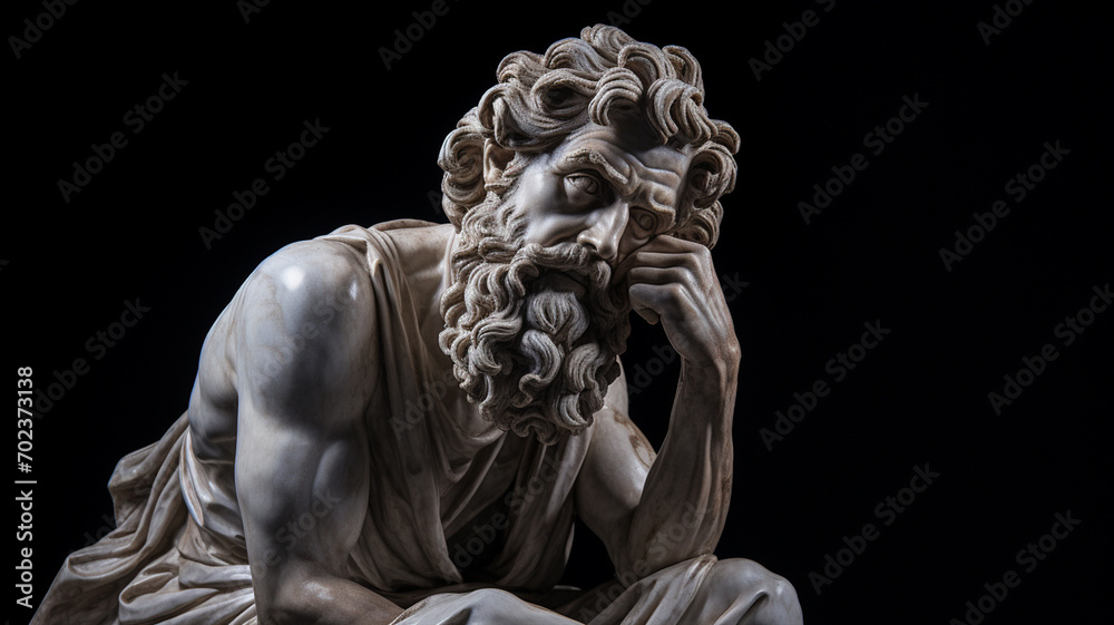 lustration of Sculpture of a Stoic, representing Philosophy and ...