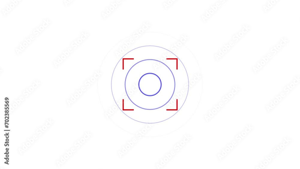 Digital Capture icon, center focus symbol . scan QR code icon, auto ...