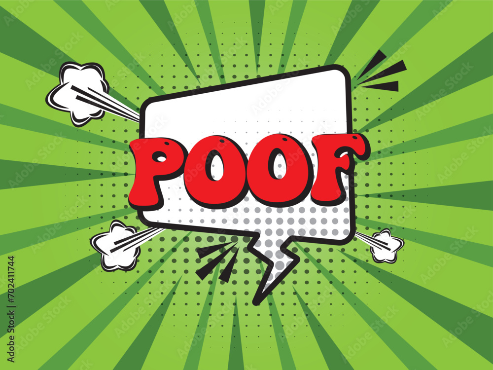 Pop art comic background with speech bubble. Funny comic words in ...