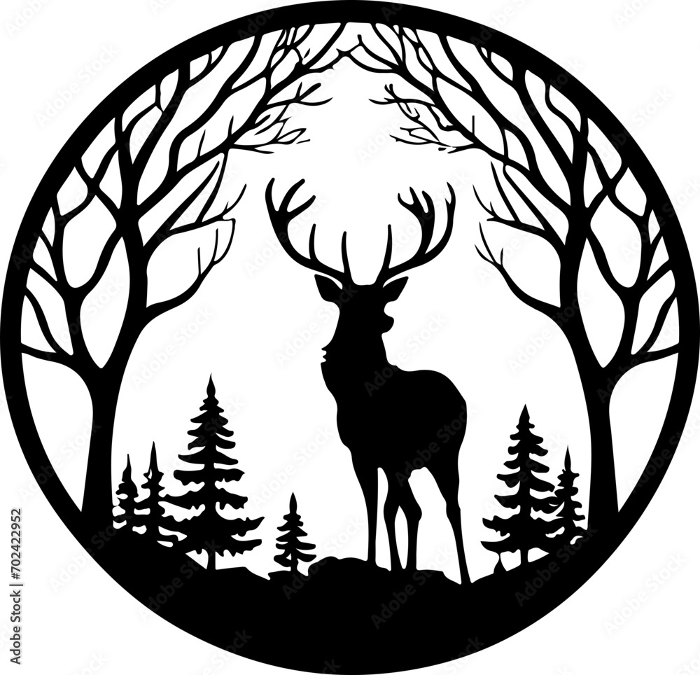 Deer Svg Bundle Deer Svg Deer Silhouette Svg Deer Face Svg Deer