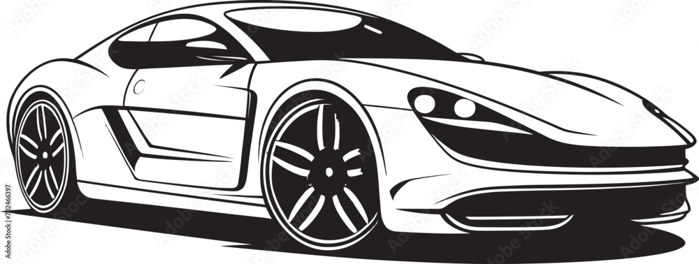 Elegant Performance Concept Sports Car Iconic Precision Racing ...