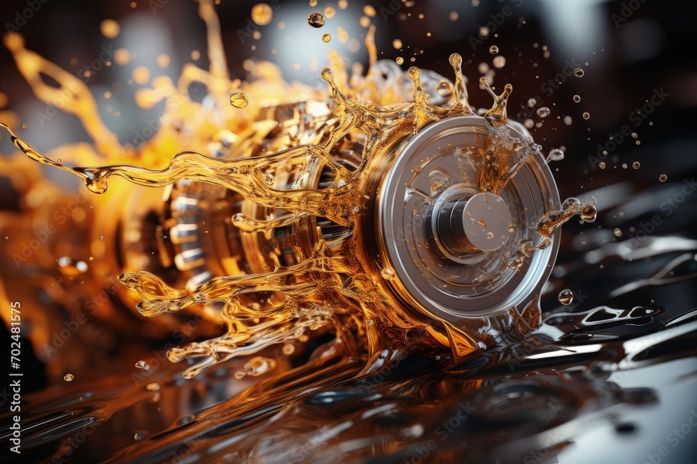 Motor oil in the mechanism of a car engine: care for durability and ...