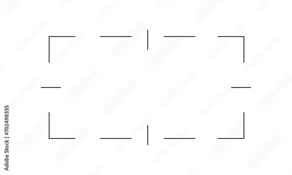 Graphic design of target, aim, point of view for digital screen ...