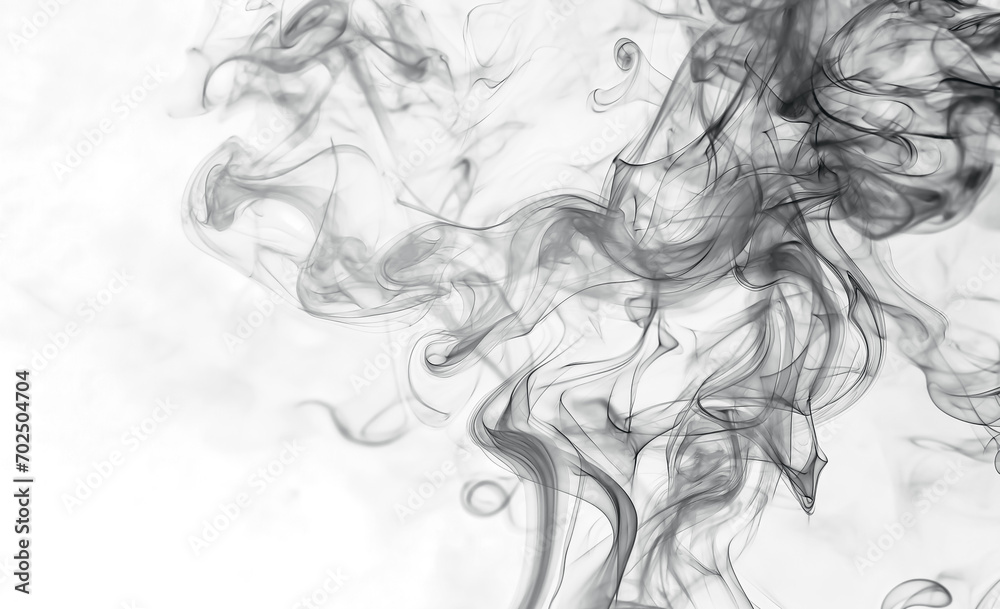 Beautiful swirling gray smoke. Smoke effect texture overlays on ...