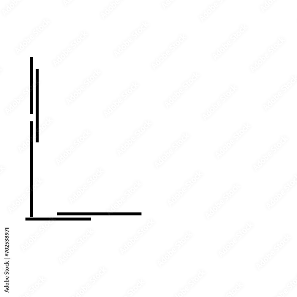 simple line corner border Stock Vector | Adobe Stock