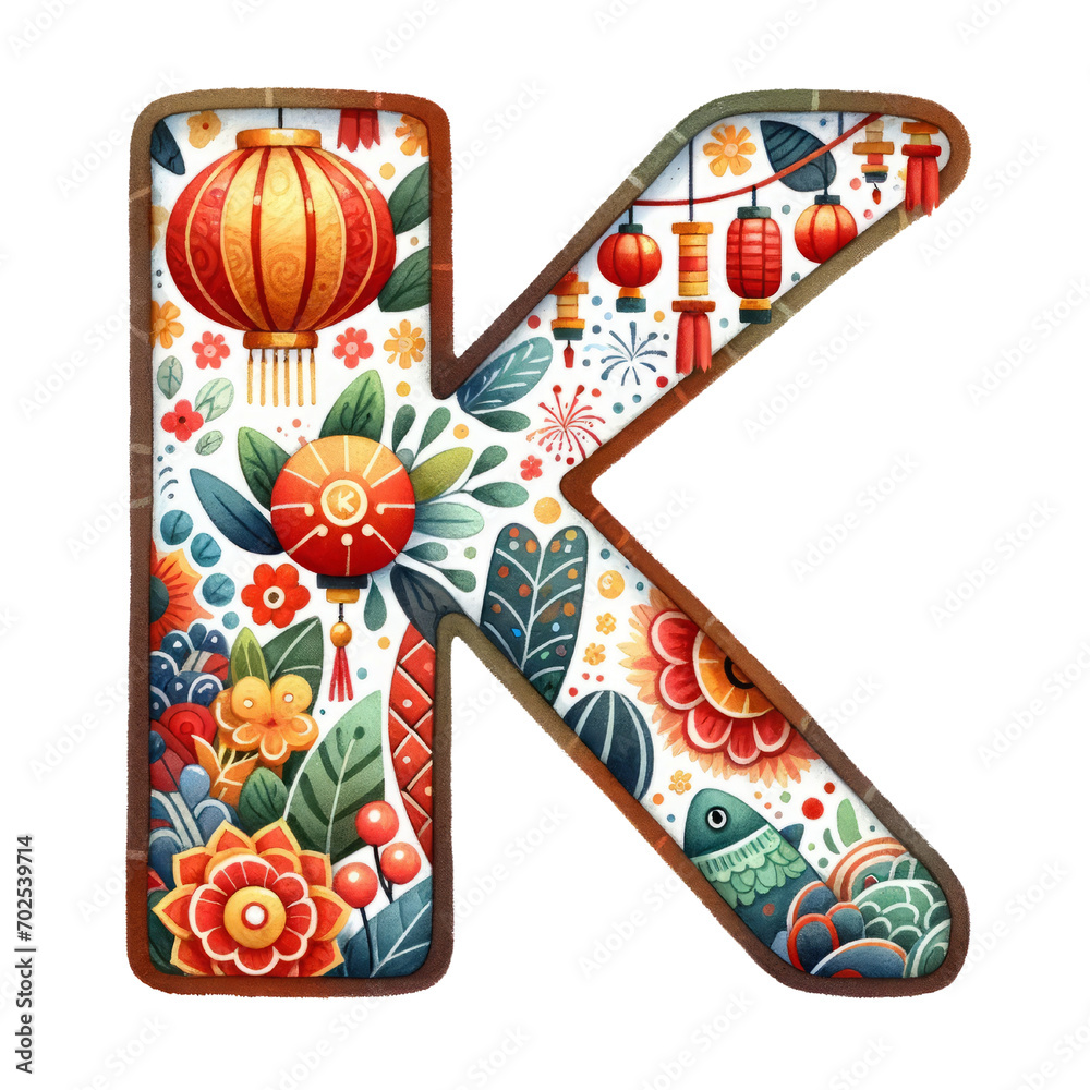 Chinese Alphabet Chinese Number Chinese Clipart Water Color Clipart Cute Chinese Clipart