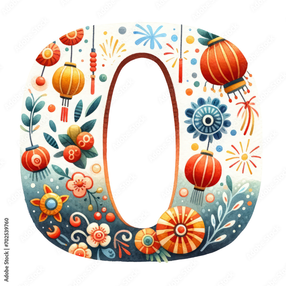 chinese alphabet, chinese number, chinese clipart, water color clipart ...