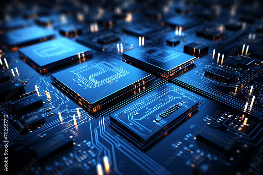 Highly detailed technology texture, AI supercomputer Chrome, insane ...