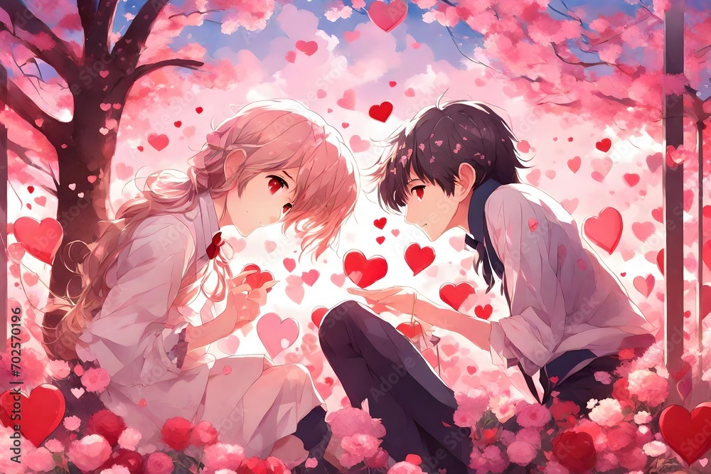 Immerse yourself in the world of anime romance with a captivating ...
