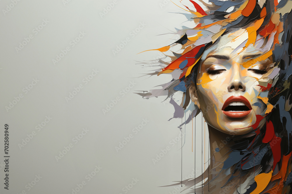 Embracing Freedom: Mental health and creative abstract concept ...