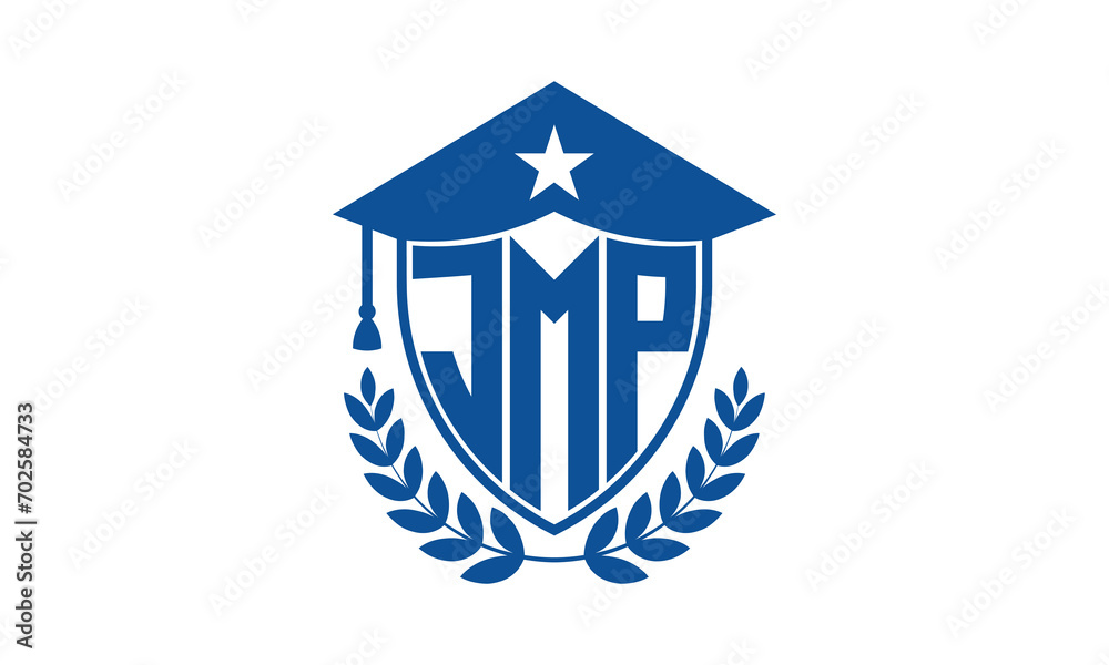 Vecteur Stock JMP three letter iconic academic logo design vector ...