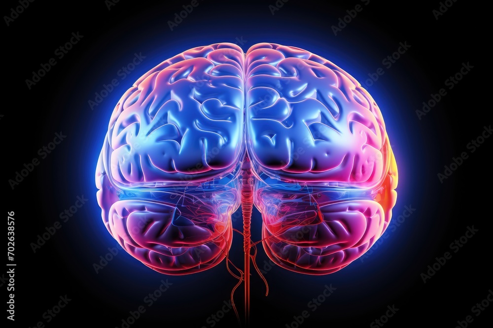 Brain Neurons excitatory, inhibitory functions. Glial cells, astrocytes ...