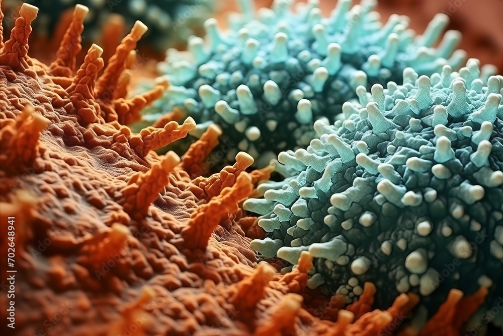 A scientific representation of the viral infection process in tobacco ...