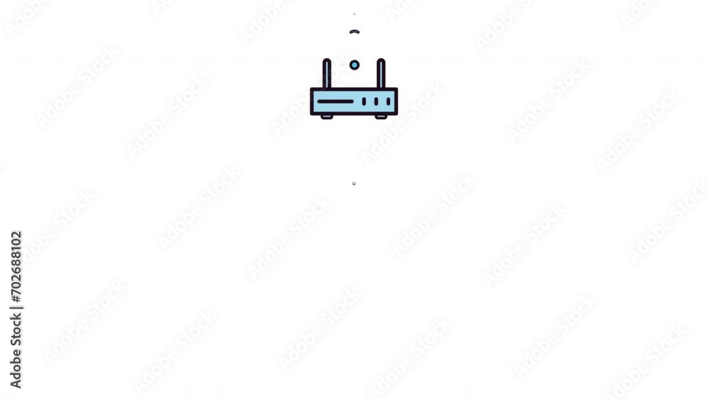 Vidéo Stock animated illustration concept of a computer connected to a ...