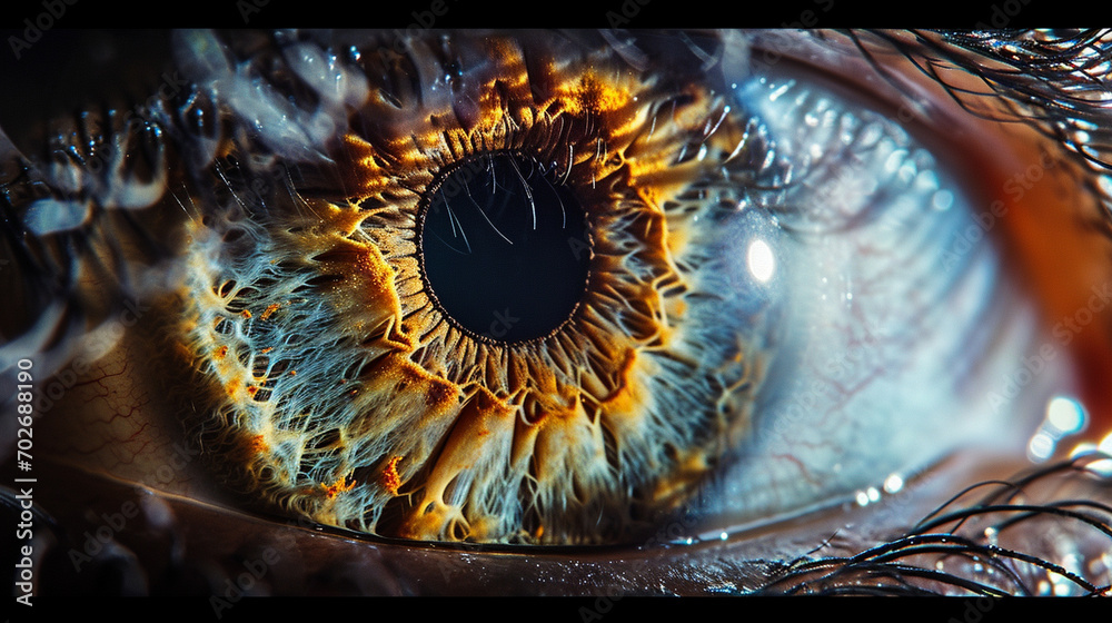 Retina Photography Precision: A high-resolution image of a retina photography session, capturing ...