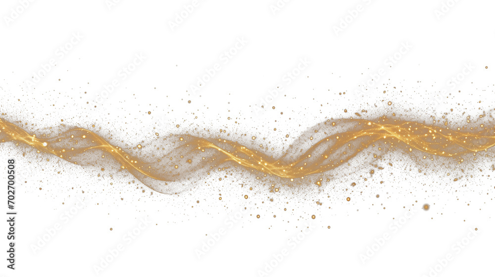 Photo & Art Print Christmas yellow shiny gold dust particles, cut out ...