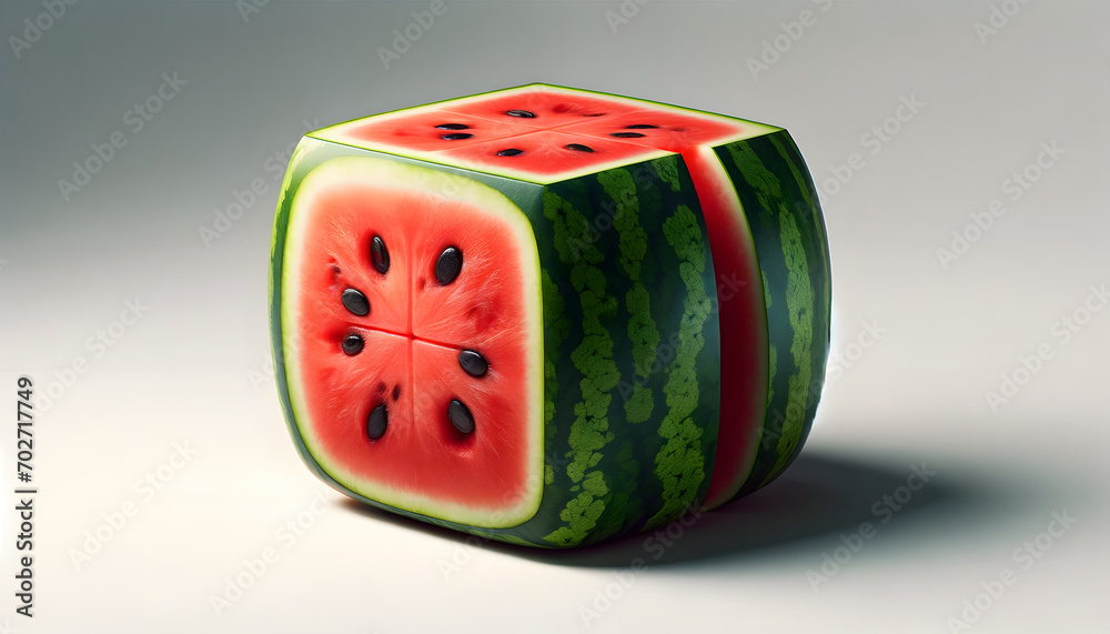 An intriguing photorealistic image that reimagines the watermelon with ...