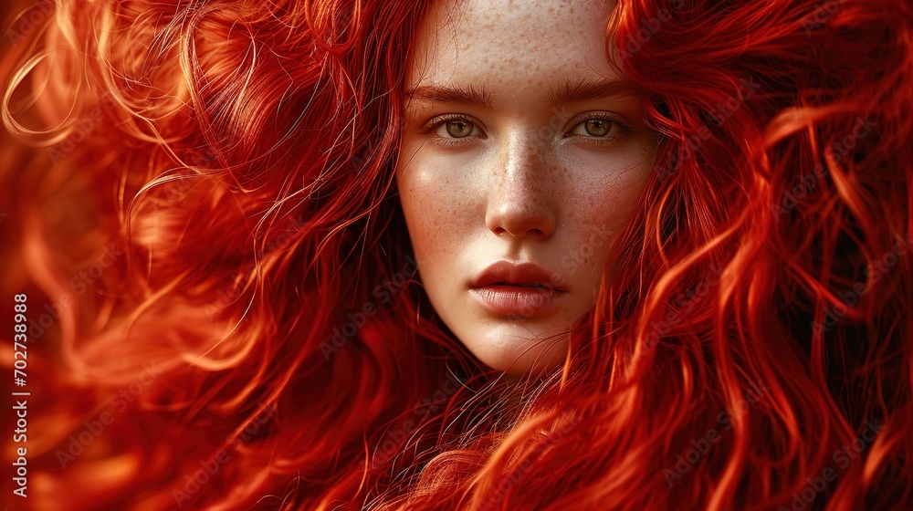 pretty woman close up fashion portrait in Bohemian Boho Chic style ...