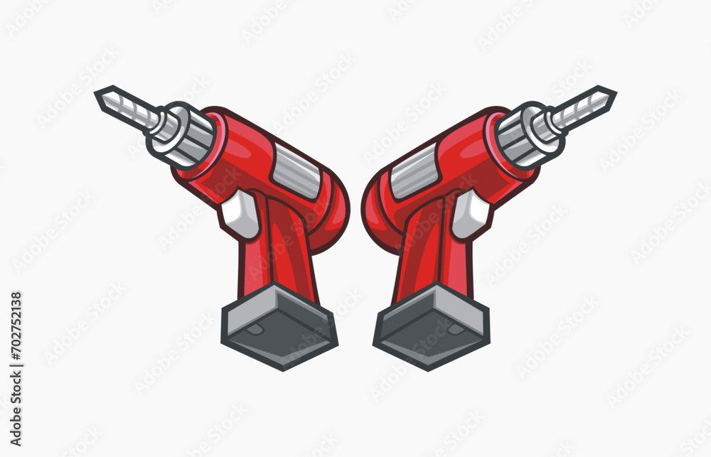 Electric Drill icon for graphic design of logo, emblem, symbol, sign ...