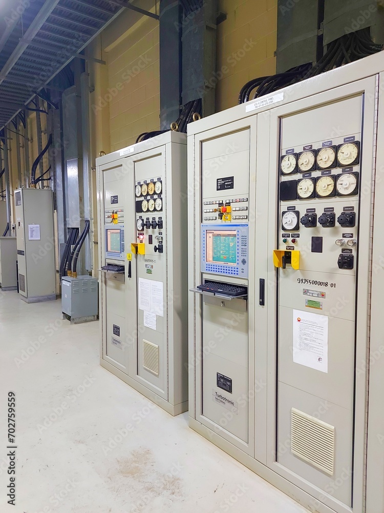 Electrical medium voltage switchgear panel in power plant switchgear ...