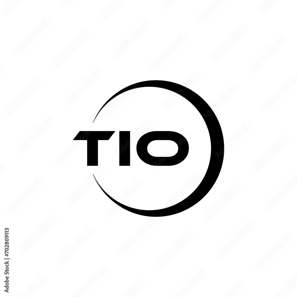 TIO letter logo design with white background in illustrator, cube logo ...