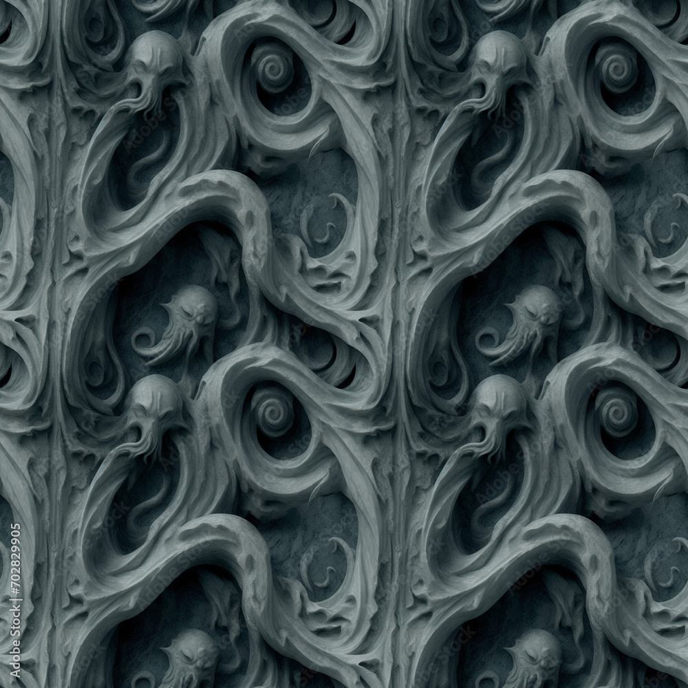 Seamless Gothic Wall Texture - Generative ai, üretken yapay zeka Stock ...