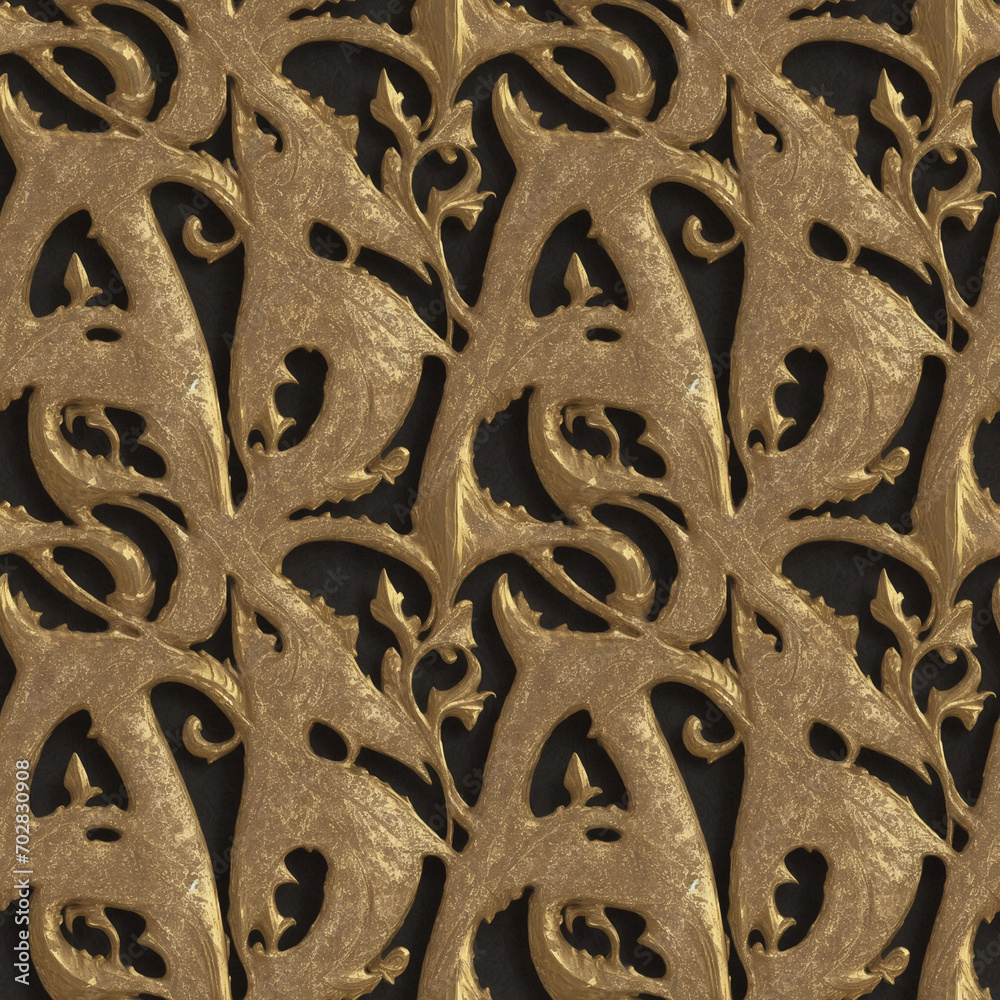Seamless Gothic Wall Texture - Generative ai, üretken yapay zeka Stock ...
