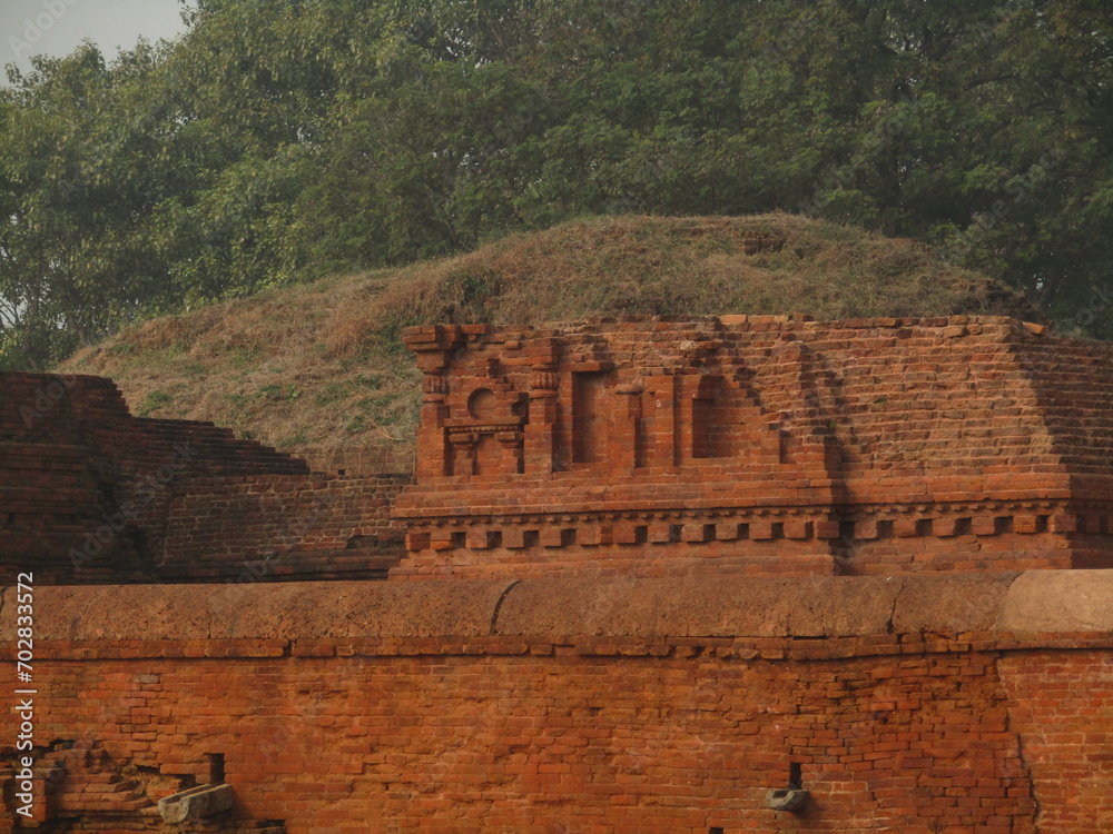 Nalanda Mahavihara archaeological ruins Bihar Gaya India Buddhist ...